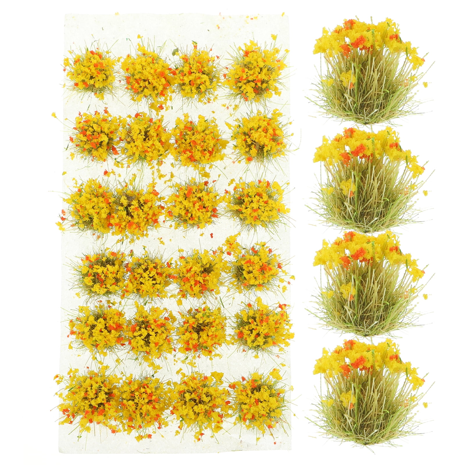 Chidian 1 Box of Simulated Grass Tuft Simulated Faux Grass Cluster ...