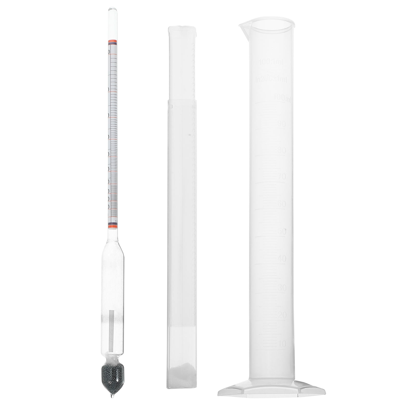 Chidian 1 Set Alcohol Hydrometer Specific Gravity Hydrometer Plastic ...