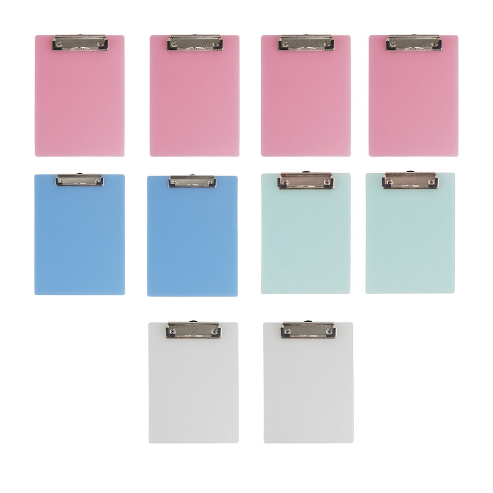 Chidian 10Pcs Plastic A5 Clipboard Profile Clip Hardboard Paper Holder ...