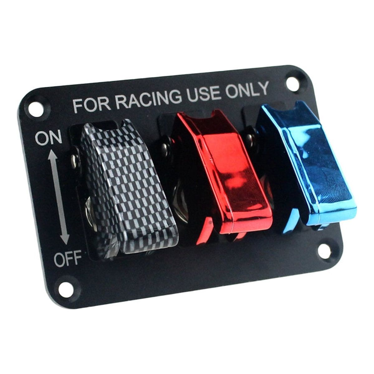 Chidian 12V Car 3 Groups Switch Panel 3 Toggle Switches for RVs Ships ...