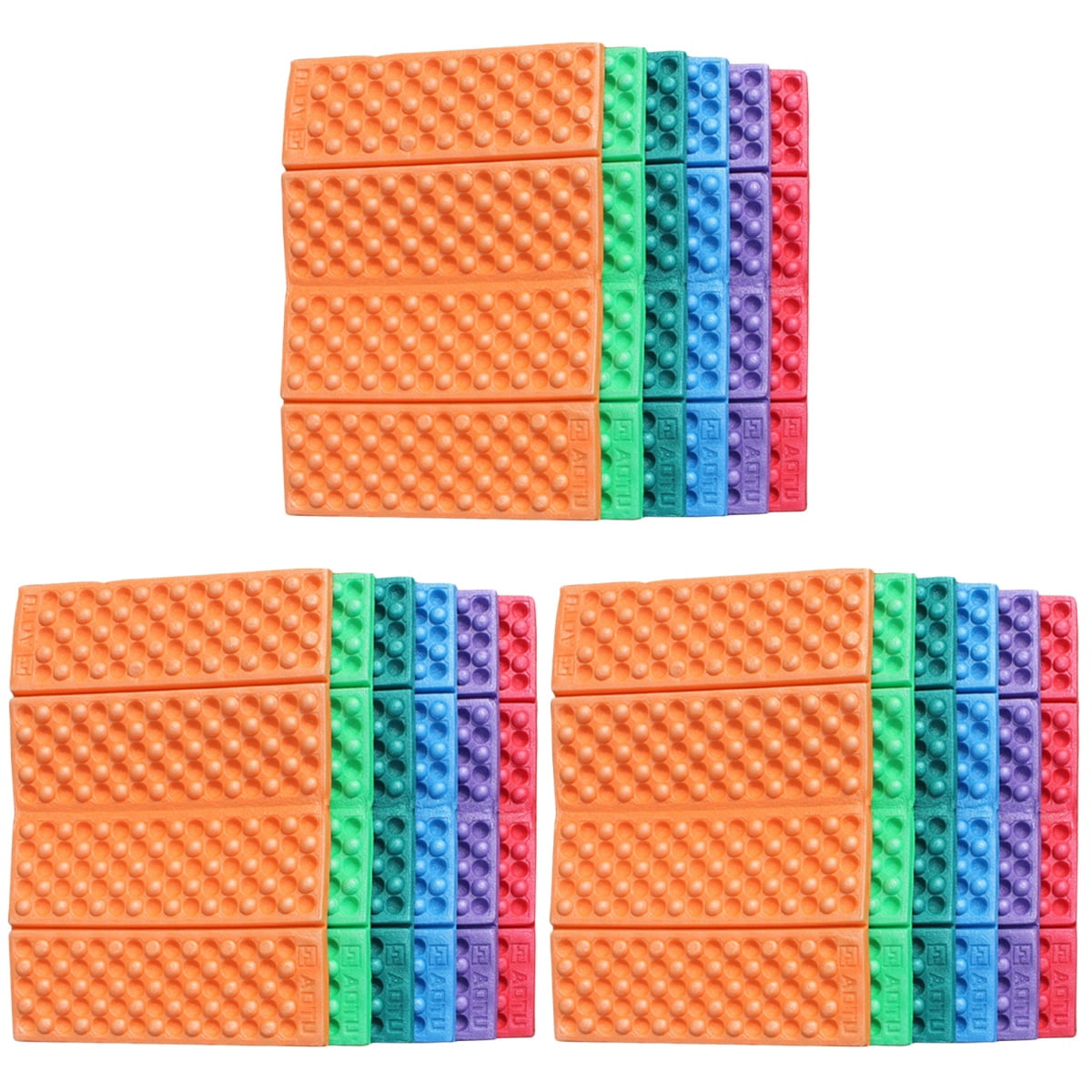 Chidian 15 Pcs Foldable XPE Picnic Mat Camping Thicken Beach Pad ...