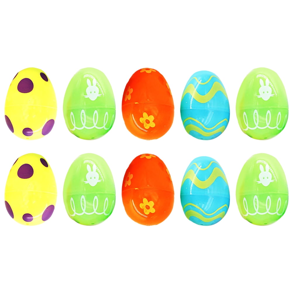 Easter Egg Decorations for Party Layout 24 Pieces Plastic Eggshell Toys ...