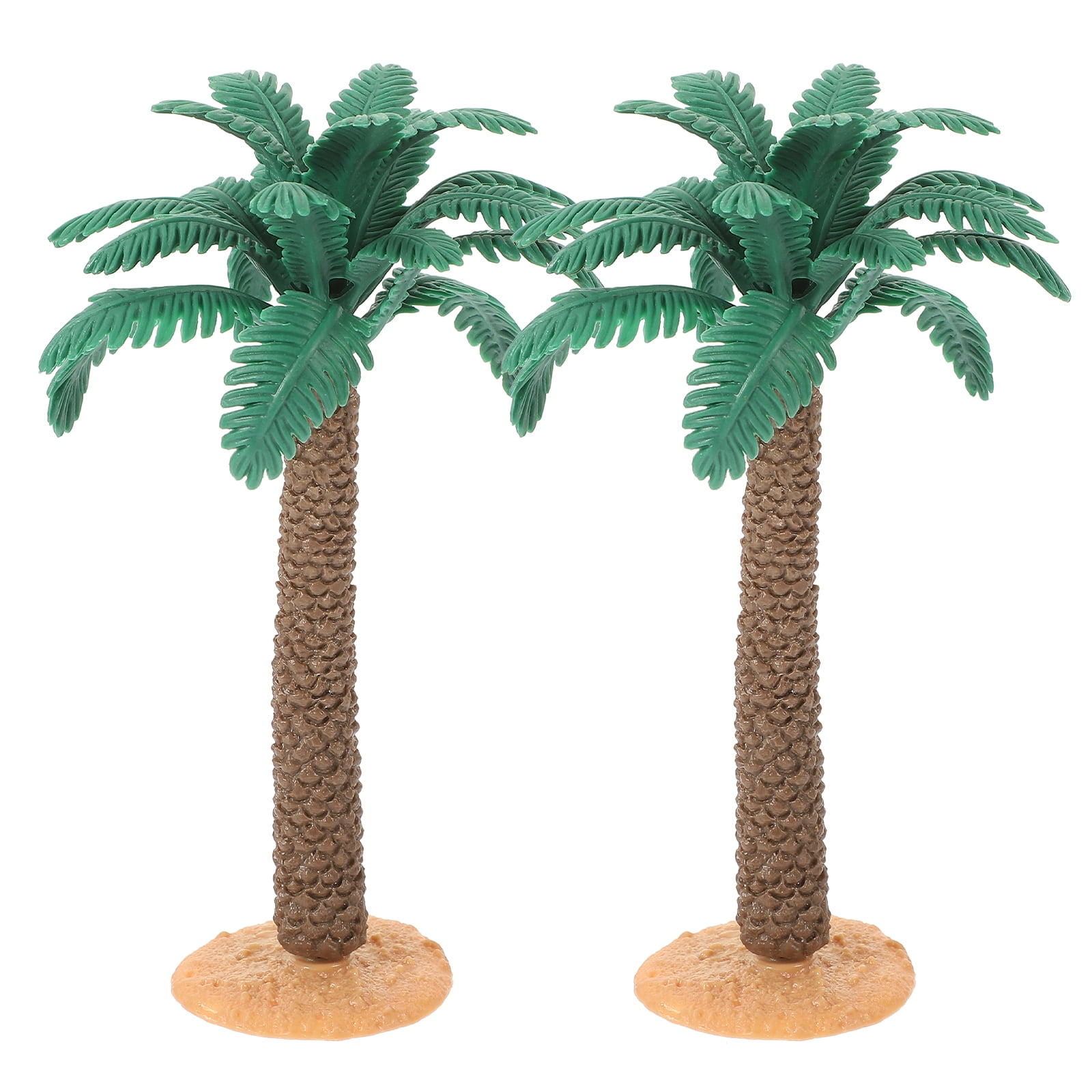 Chidian 2Pcs Plastic Palm Tree Micro Landscape Palm Trees Model ...