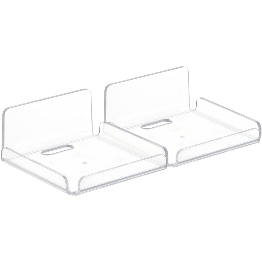 Chidian 2pcs Small Wall Shelf Acrylic Router Wall Mount Rack Holder ...