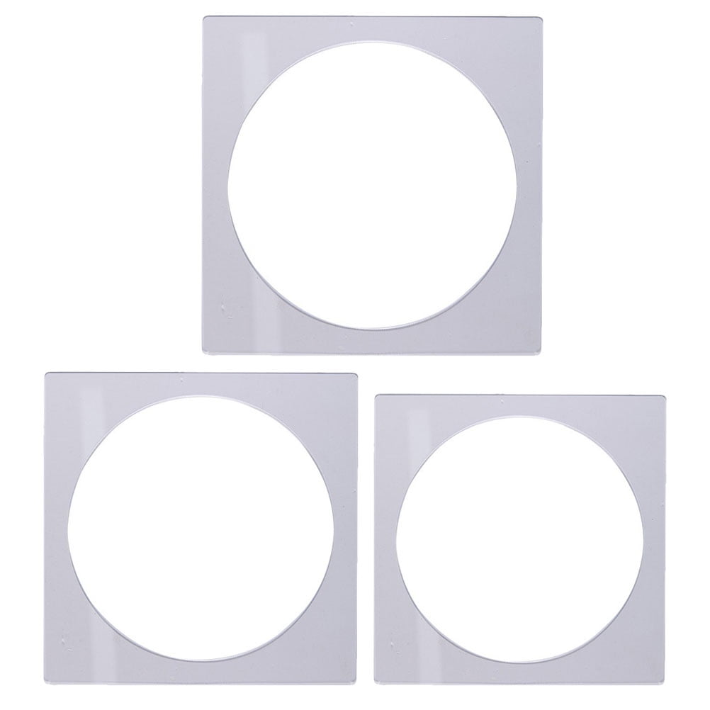 Chidian 3pcs Layer Cake Mold Square Acrylic Cake Board Cake Scraping ...