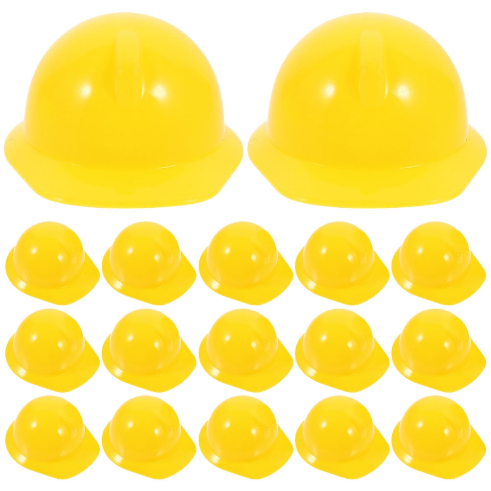 Chidian 40Pcs Miniature Construction Hats Mini Building Hard Hat Toy ...