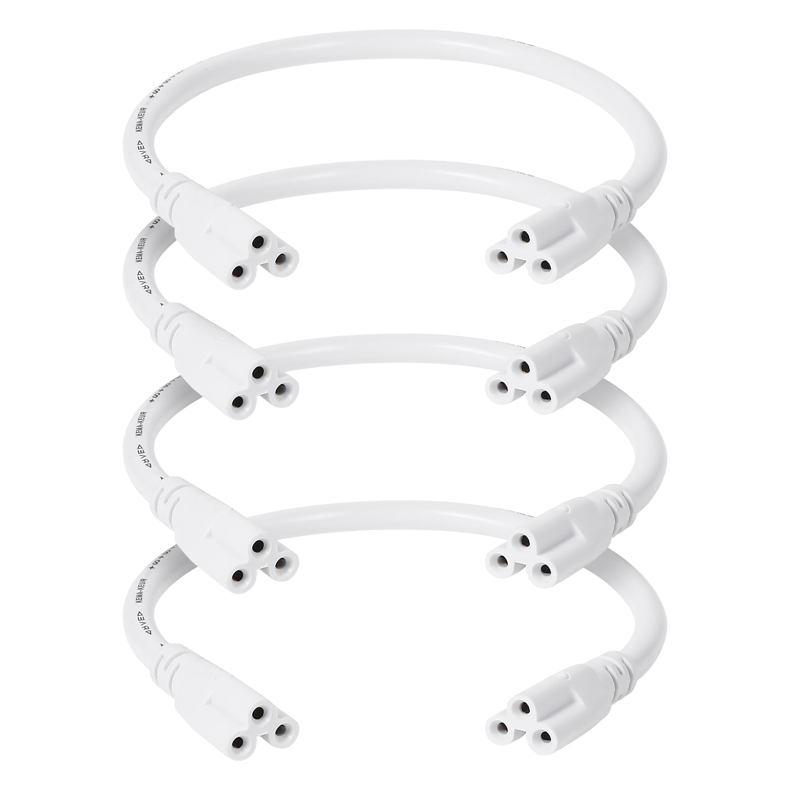 Chidian 4pcs T5 T8 LED Connector Cord Extension Connecting Wire LED ...