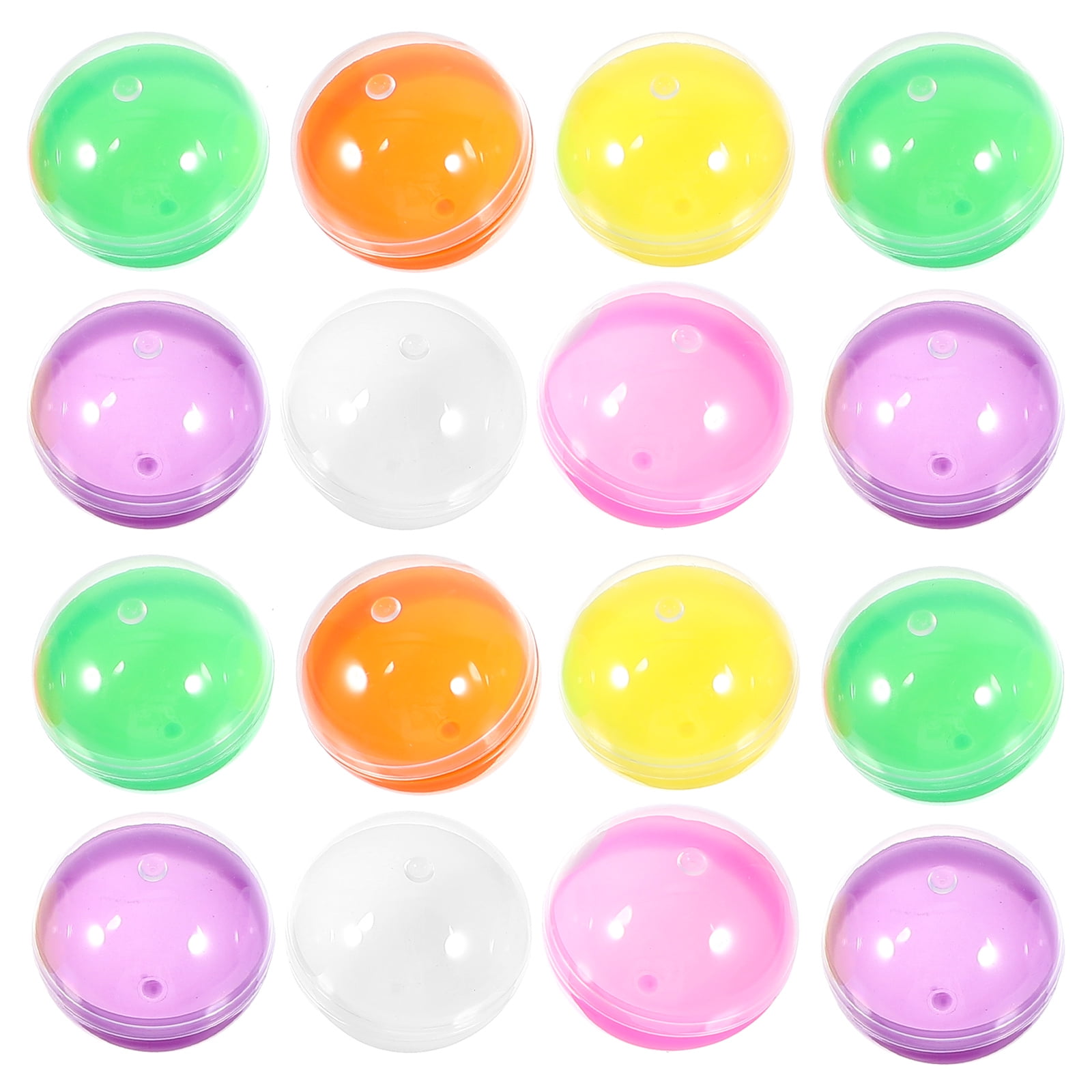 Chidian 50pcs Empty Round Capsules Reusable Fillable Capsules Multi ...