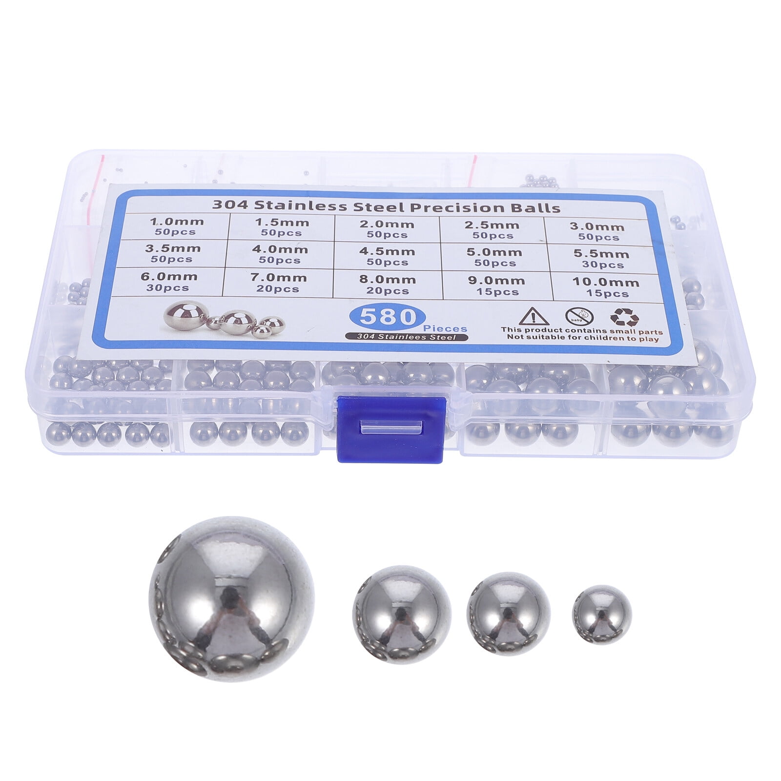 Chidian 580pcs Stainless Steel Ball Practical Ball Bearing Instruments ...