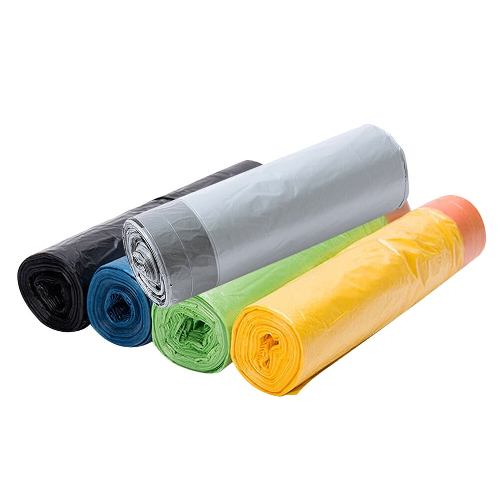 Chidian 6 Rolls Colored Drawstring Garbage Bags Portable Rubbish Bag ...