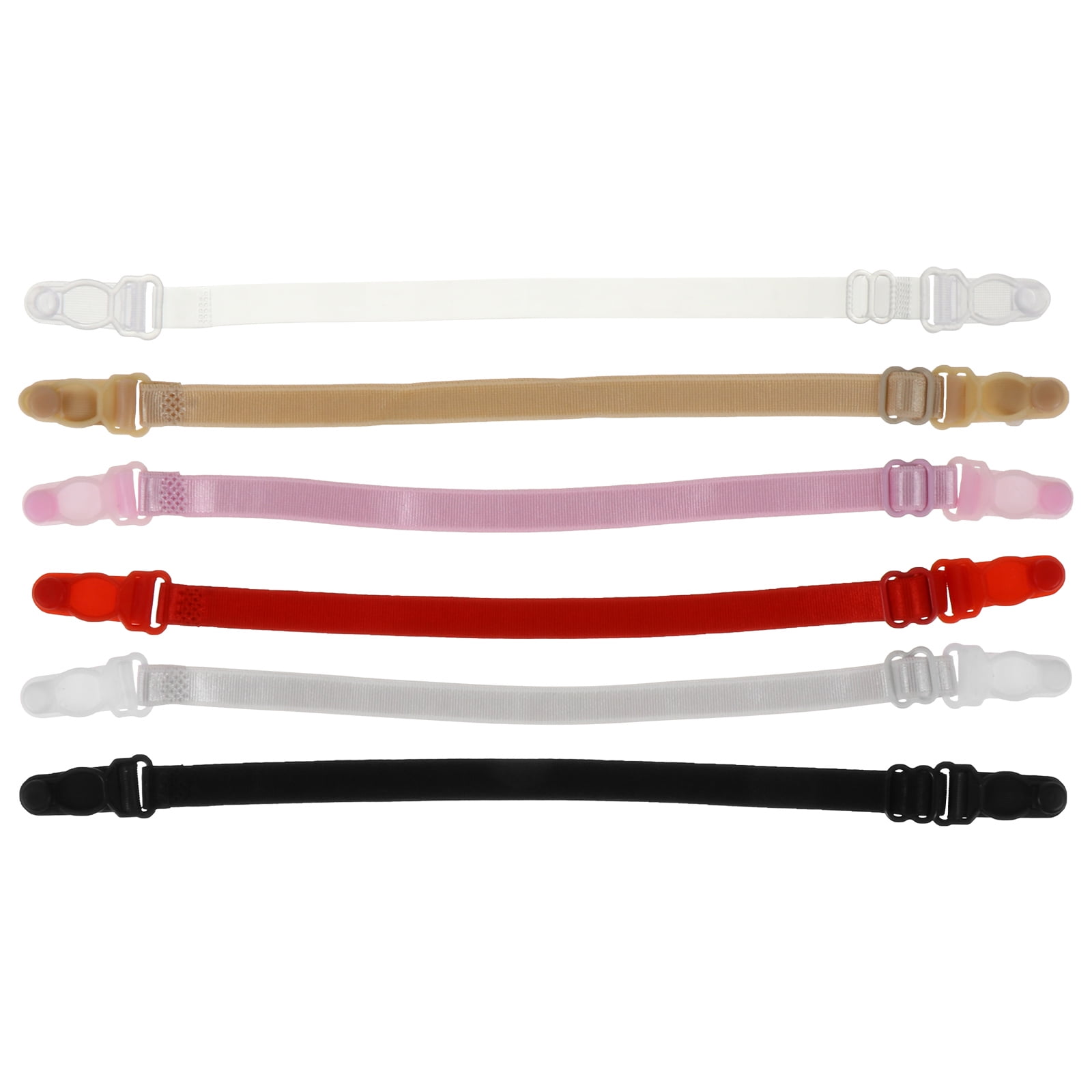 Chidian 6pcs Woman Elastic Shoulder Bra Strap Slip-Resistant Adjustable ...
