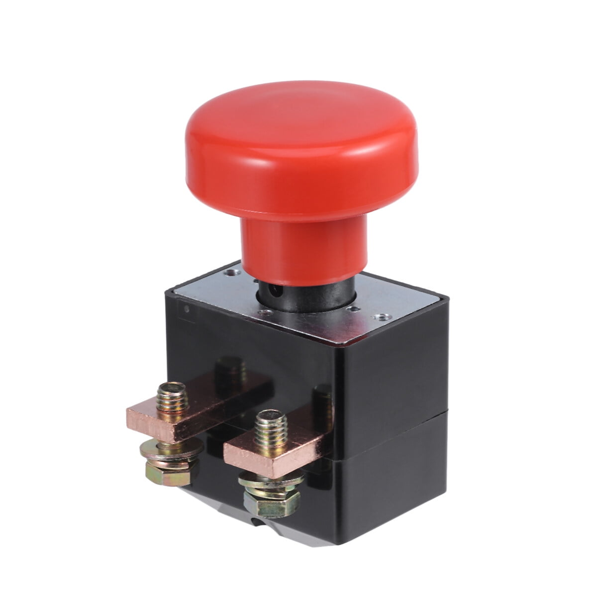 IDEANATEGRATE Pannel Mount Emergency Stop Black 1Set 4.13X2.36X2.28In ...