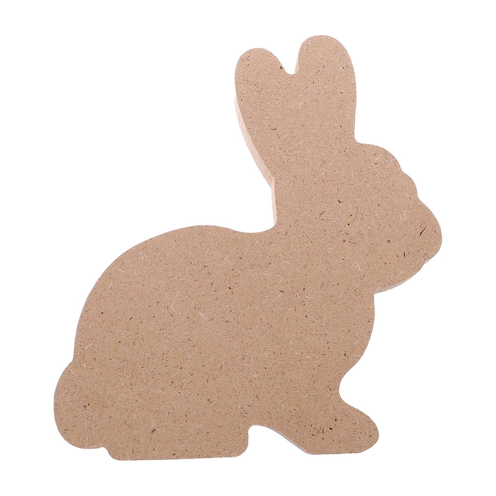 IDEANATEGRATE Rabbit Shape Wood Sign Brown 1Pcs 4.7x4.7in - Walmart.com