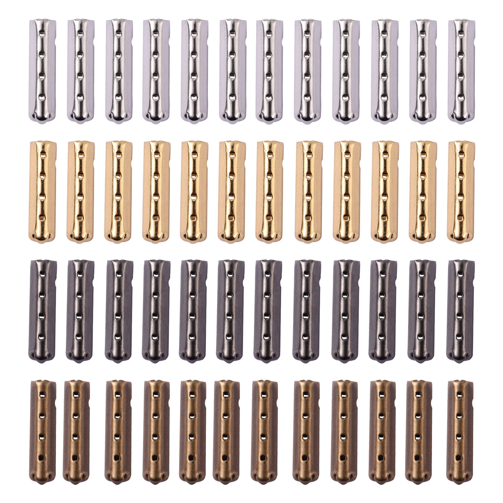 Chidian Supvox 80pcs DIY Shoelace Tips Head Repair Shoe Lace Tips Metal ...