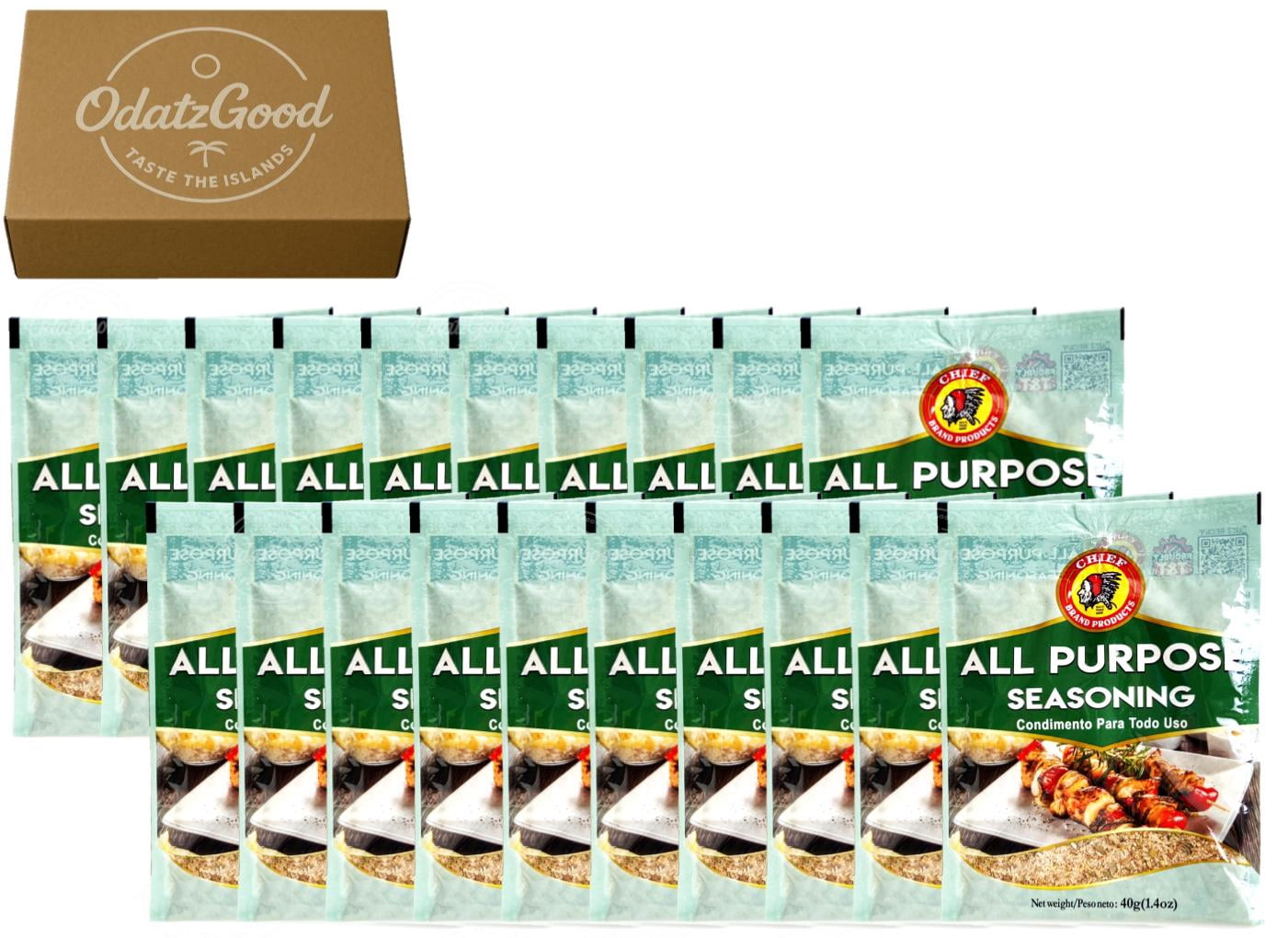 Chief All Purpose Seasoning 1.4oz (40g) 20-Pack – Product of Trinidad ...