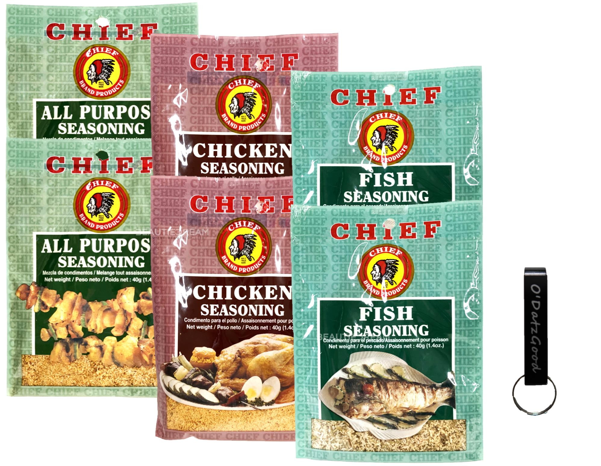 Chief All Purpose Seasoning, Chief Chicken Seasoning & Fish Seasoning ...