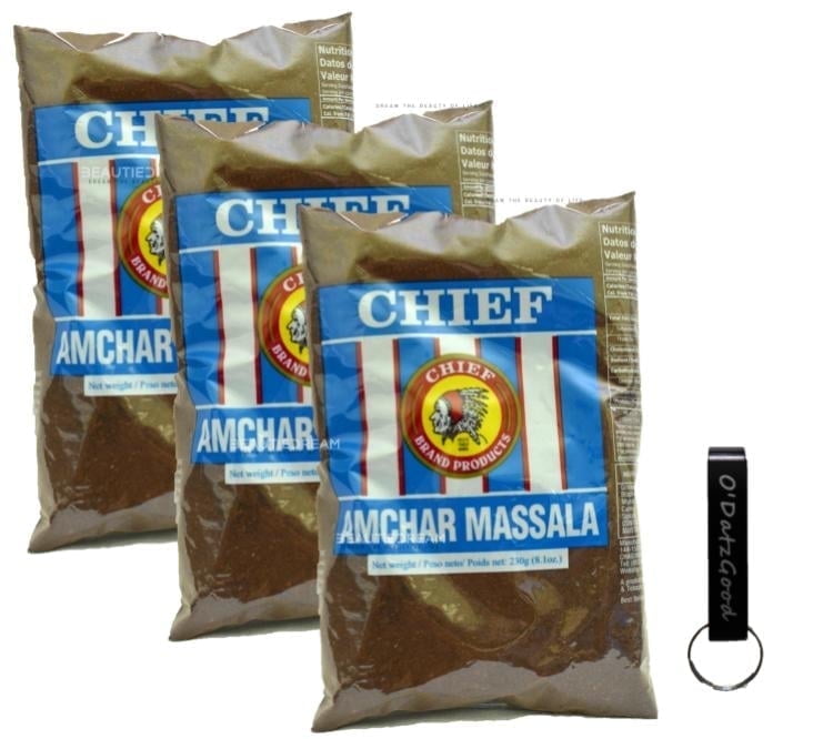 Chief Amchar Massala 8 oz (230g) Pack of 3 Packaged w/ ODatzGood ...