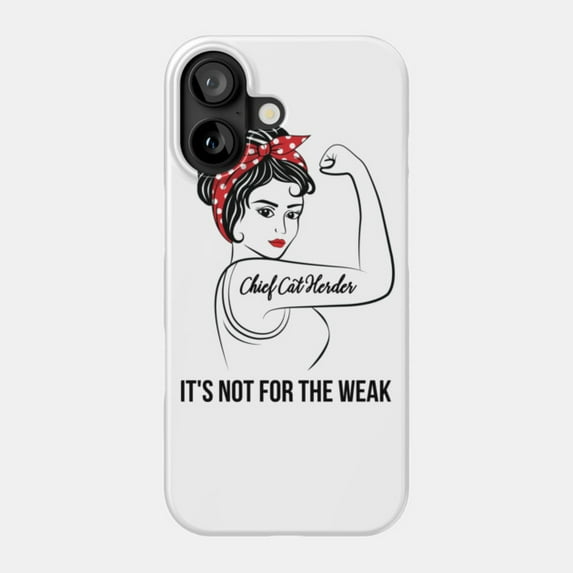 "Chief Cat Herder" Funny Quote Graphic Case for Apple iPhone 11-17 ...