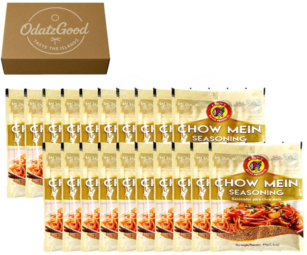 Chief Chow Mein Seasoning 1.4oz (40g) 20-Pack – Product of Trinidad ...