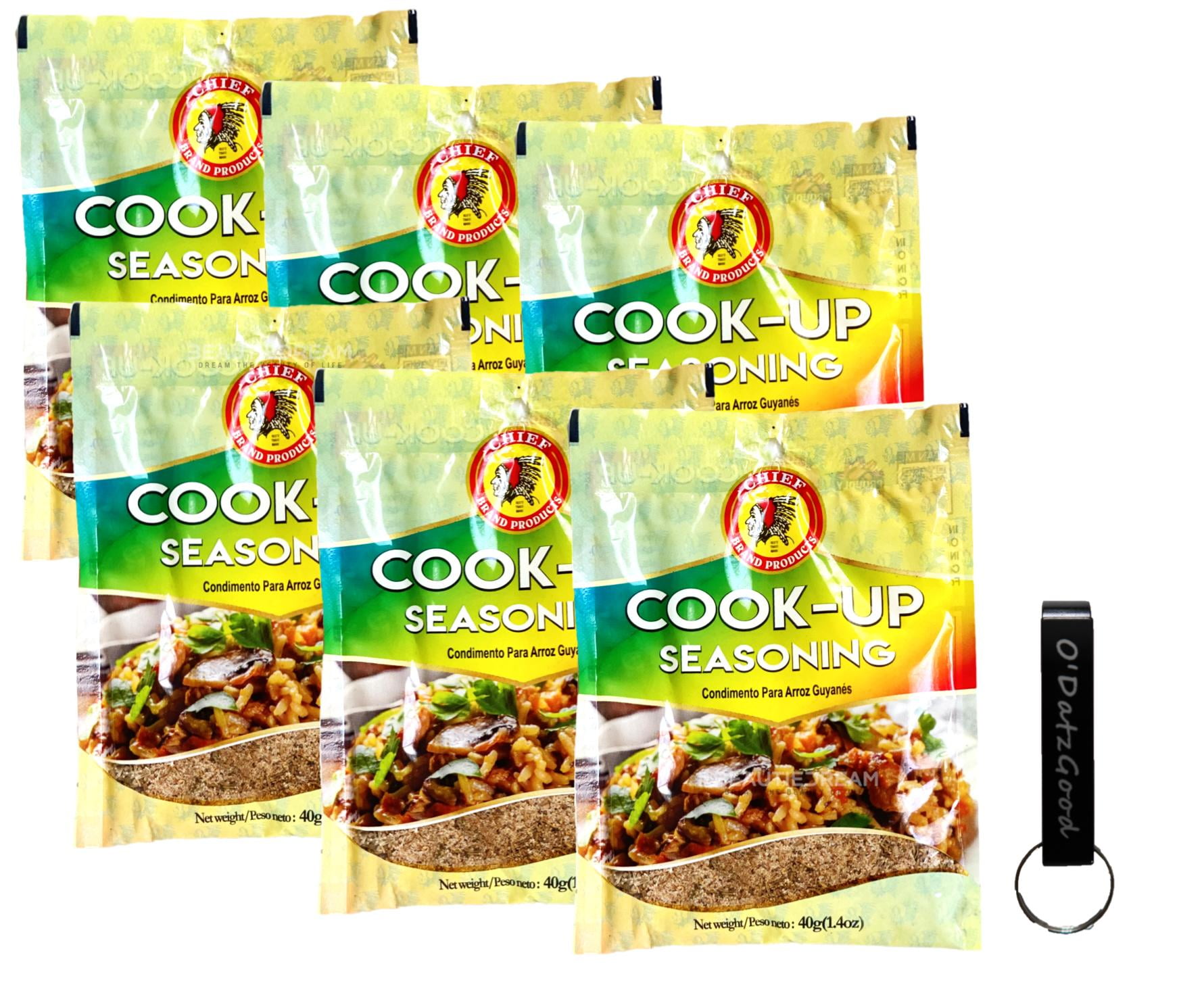 Chief Cook Up Seasoning 1.4 oz (40g) Pack of 6 Packaged w/ ODatzGood ...