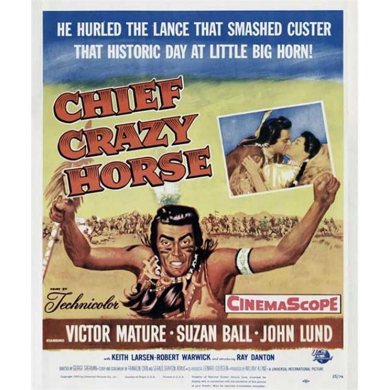 Chief Crazy Horse Movie Poster - 27 x 40 in. - Walmart.com