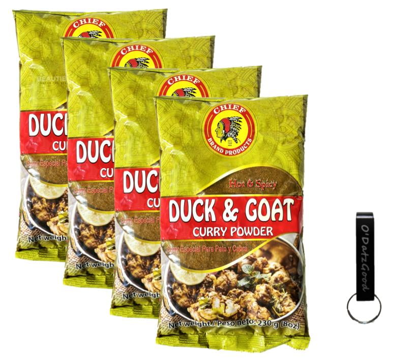 Chief Duck & Goat Curry 8 oz (230g) Pack of 4 Packaged w/ ODatzGood ...