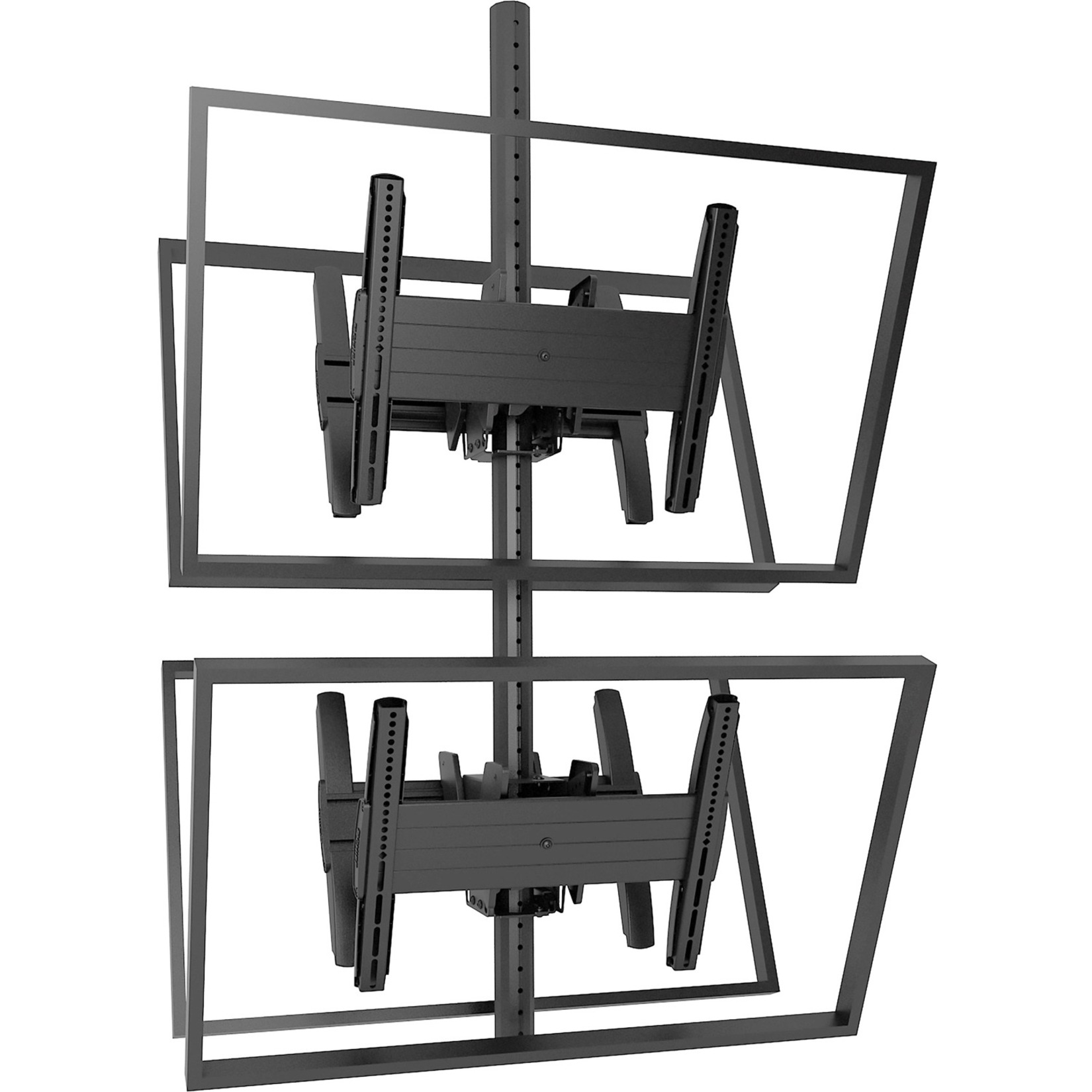 Chief Fusion 1x2 Stacker Medium Ceiling Display Mount, For Flat Panel ...