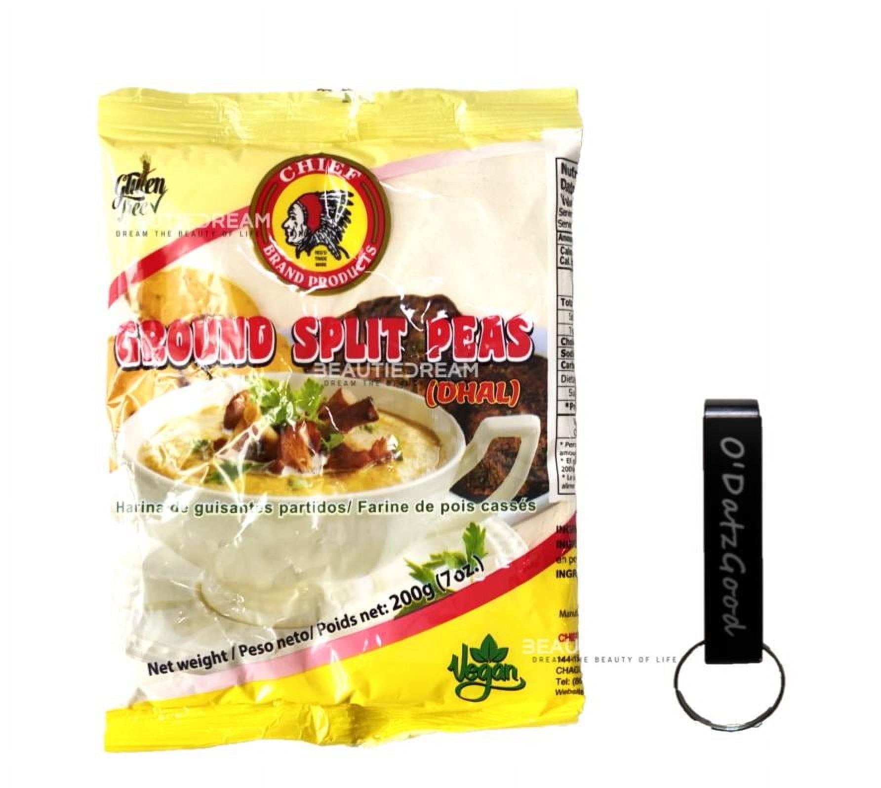 Chief Ground Split Peas 7 oz (200g) Pack of 1 Packaged w/ ODatzGood ...