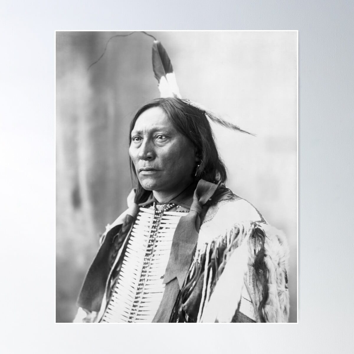 Chief Hollow Horn Bear Portrait - Circa 1898 Poster, 16x24 UNFRAMED ...