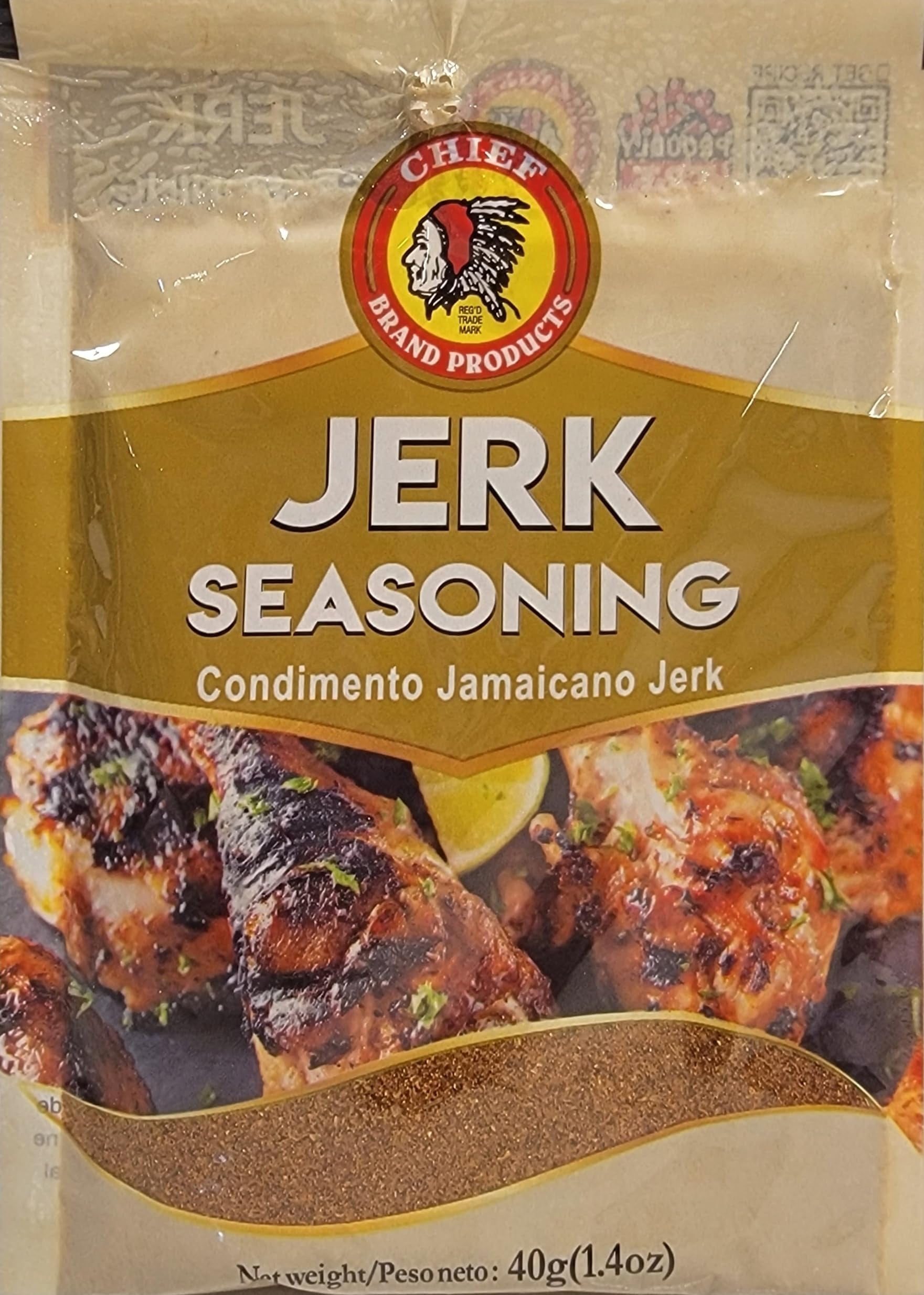 Chief Jerk Seasoning (40grams Single HYZ01 Bag) - Product of Trinidad ...