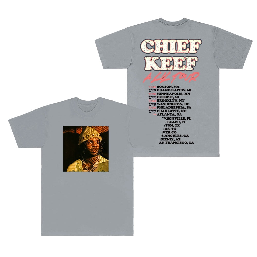 Chief Keef A Lil Tour Merch Tee Rapper New Logo T-shirts Women Men ...