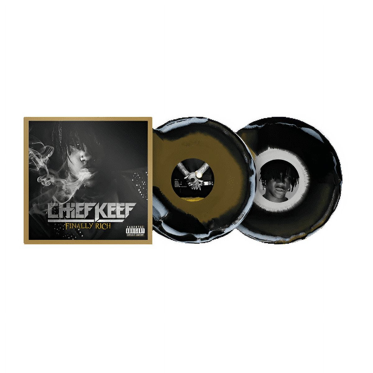 Chief Keef - Finally Rich - Black Gold White Vinyl - LP - Walmart.com