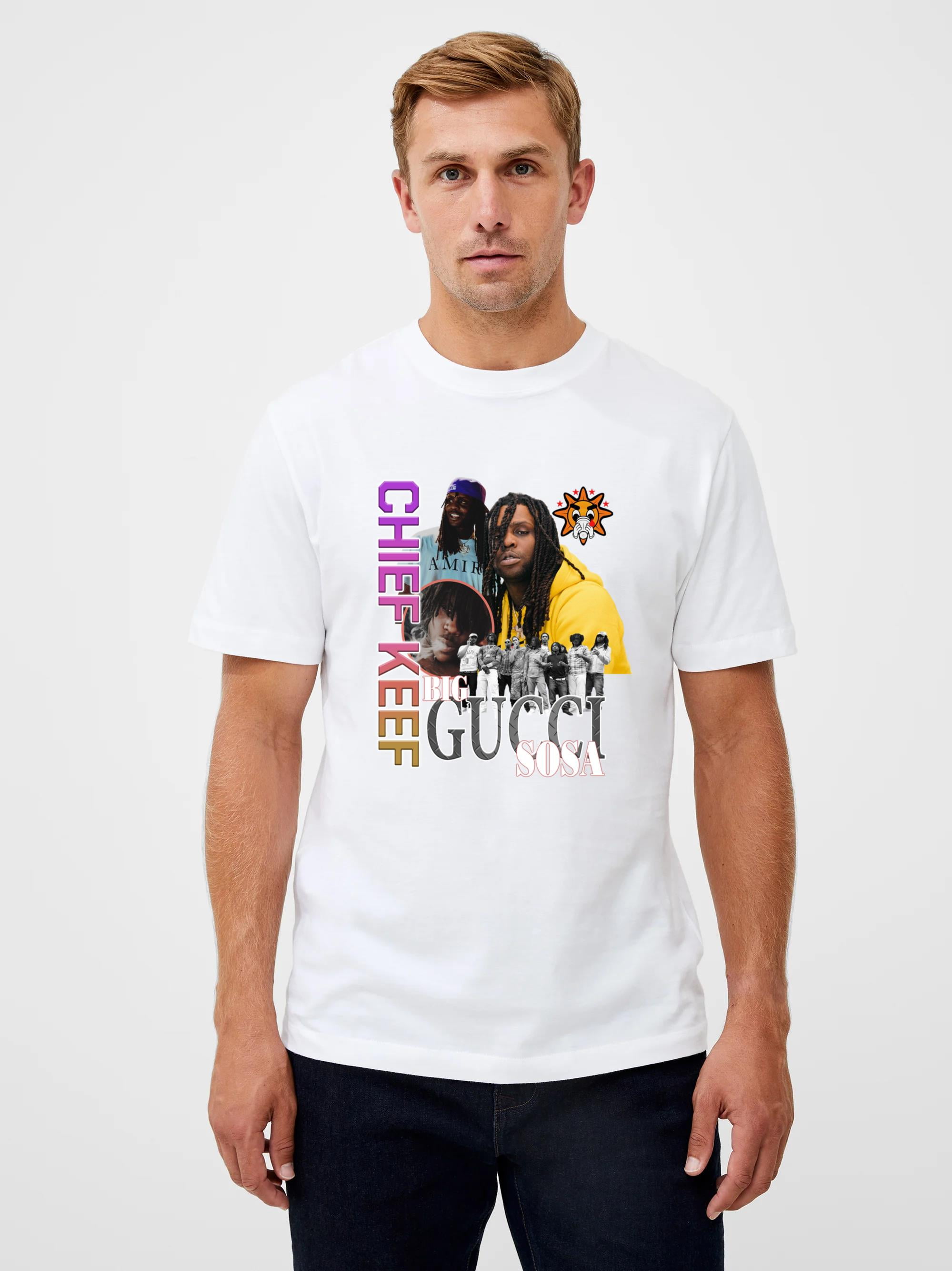 Chief Keef Graphic Sosa Glo Gang Finally Rich Love Sosa Bang Bang Hip Hop T-Shirt V50652, for ...