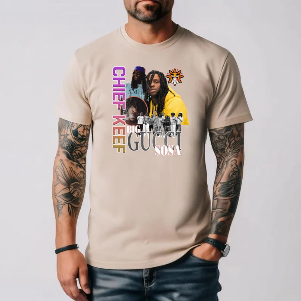 Chief Keef Graphic Sosa Glo Gang Rapper Hip Hop Drill Shirt, for men ...