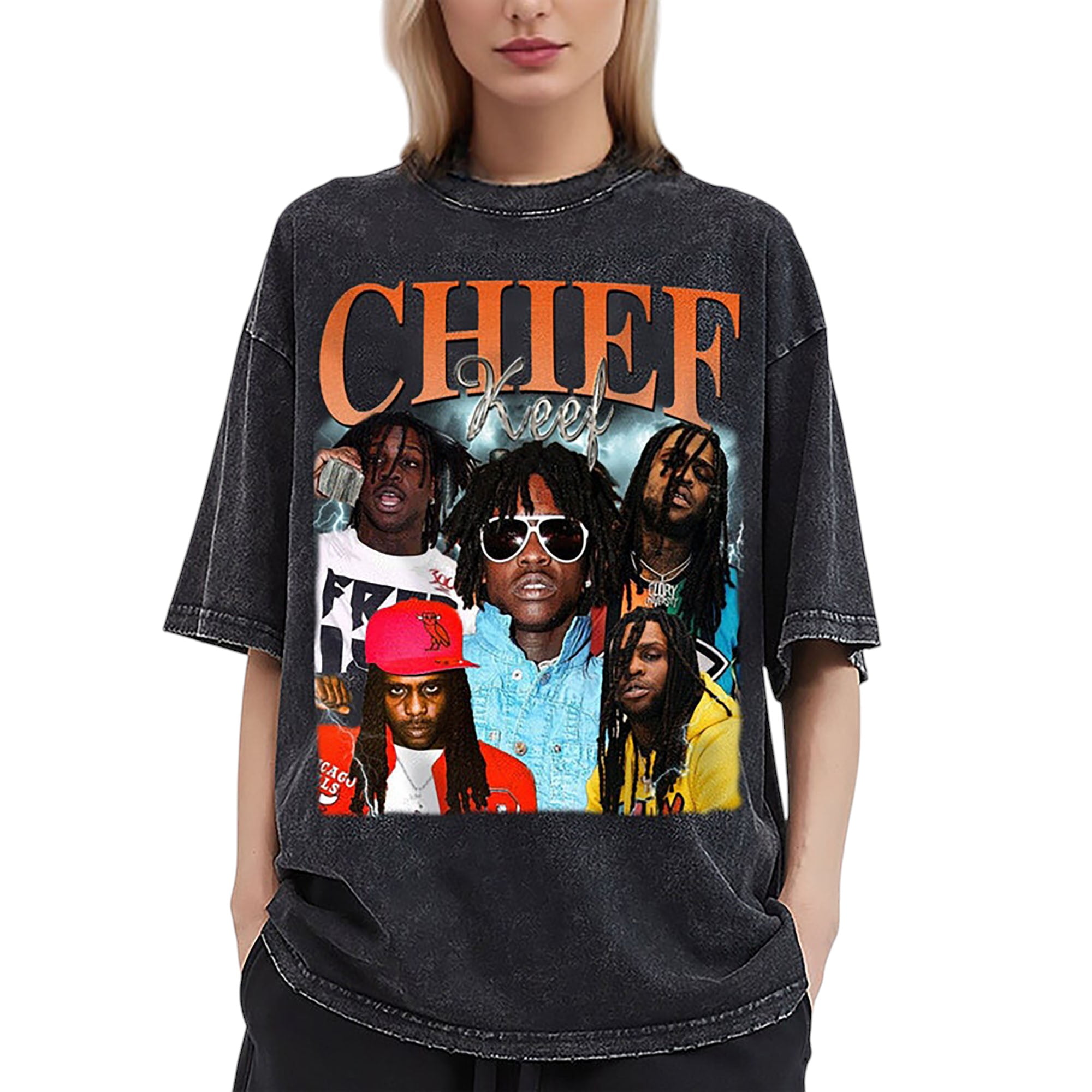 Chief Keef Retro Unisex Classic 2D T-Shirt - Vintage Hiphop Rnb Rapper ...