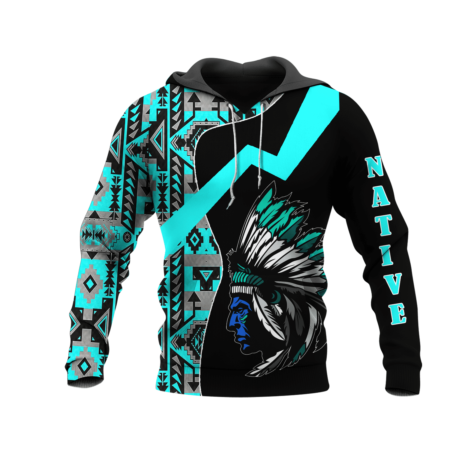 Chief Pattern Native American Pride 3D Hoodie 6 - Walmart.com