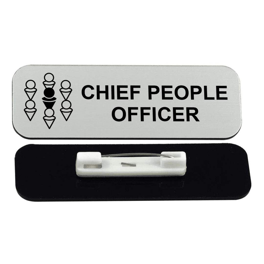 Chief People Officer 1 x 3" Name Tag/Badge, Silver, (3 Pack) - Walmart.com