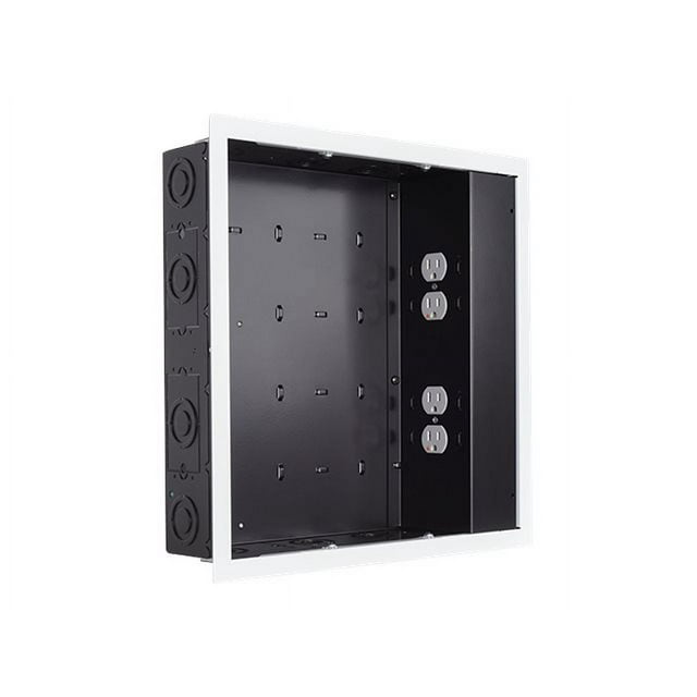 Chief Proximity In-Wall Storage Box with 4 Power Receptacle & Surge ...