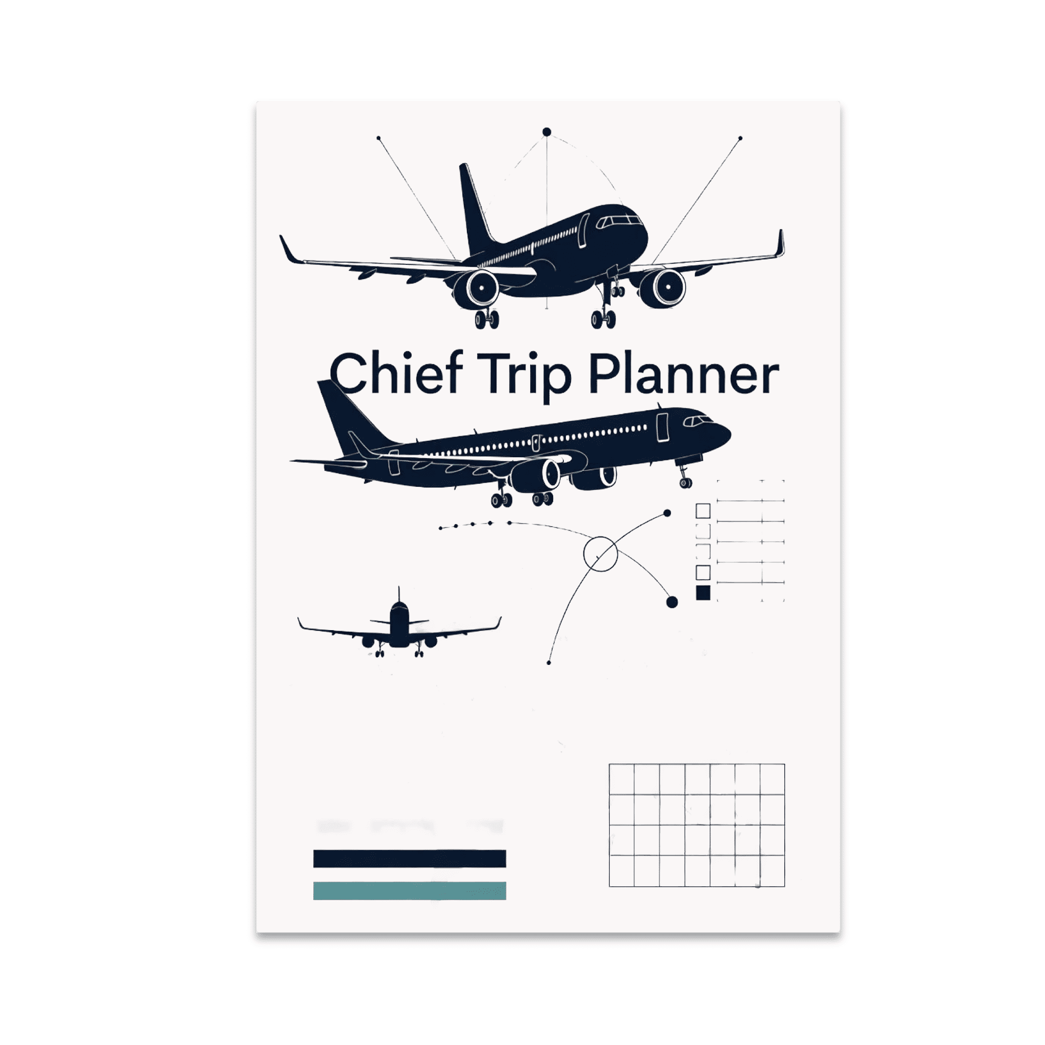 Chief Trip Planner Aviation Wall Decor - Travel Enthusiast - 13x19 ...