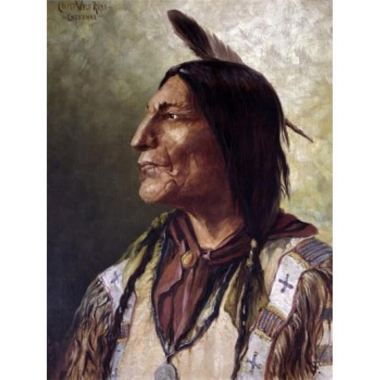 Chief Wolf Robe Cheyenne Tribe 19th Century Poster Print - 18 x 24 in ...