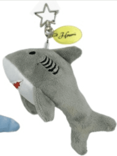 Chiefly Shark Plush Keychain with Star Tag - Walmart.com