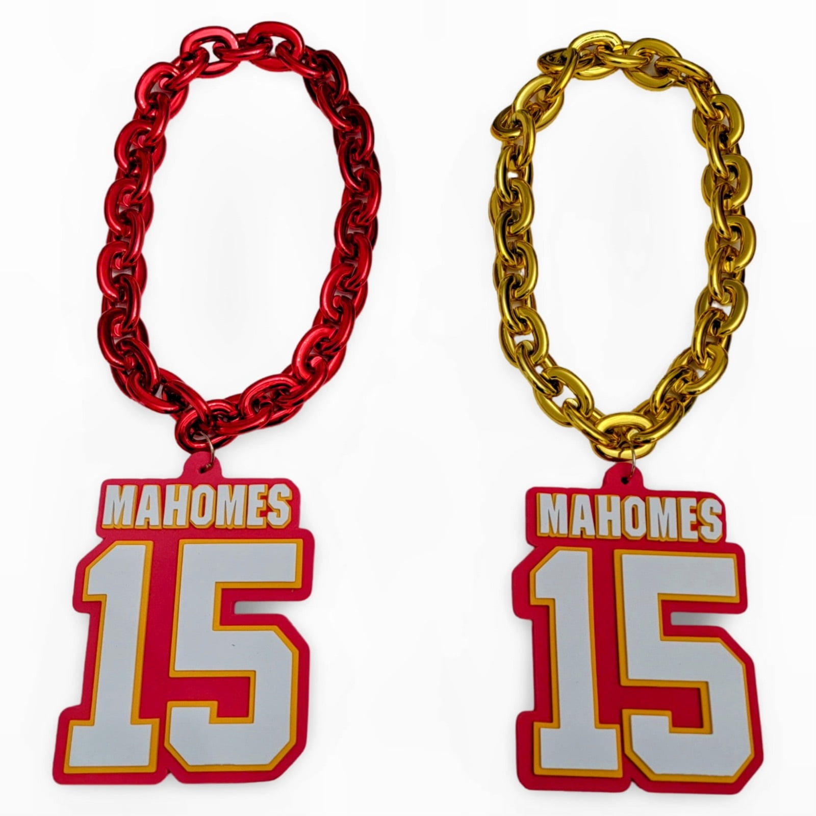 Chiefs #15 Patrick Mahomes Big Player Chain Necklace – Kansas City 8x6 ...