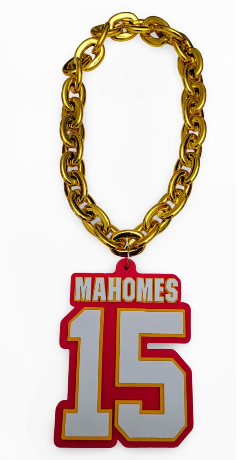 Chiefs #15 Patrick Mahomes Big Player Chain Necklace – Kansas City 8x6 ...