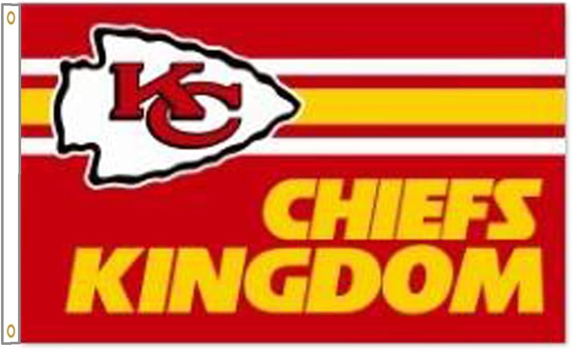 Chiefs Flag 3x5ft Sports Fans Chiefs Kingdom Banner Polyester Flag For ...