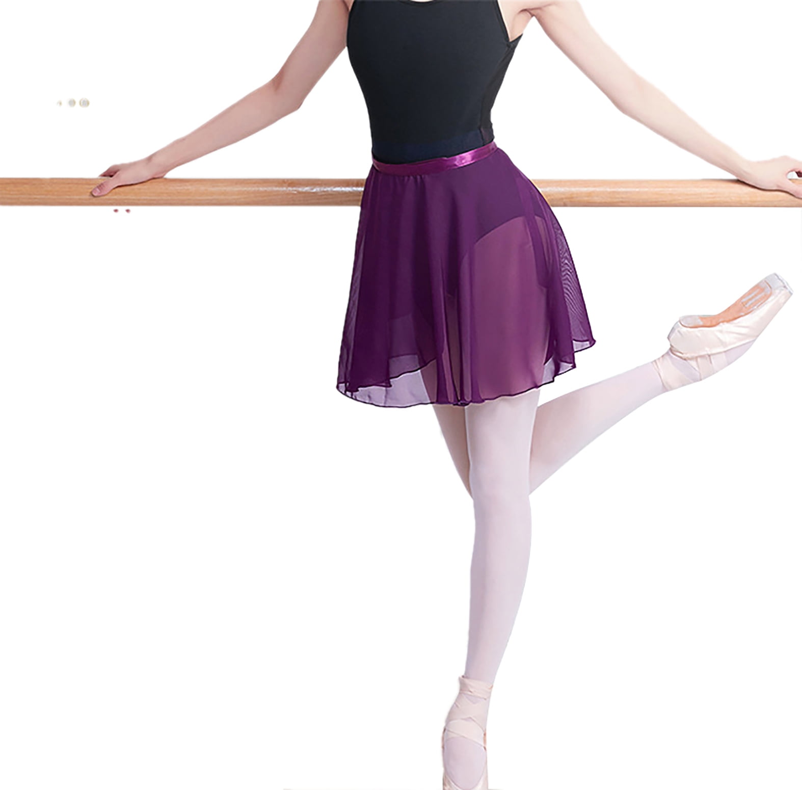 Chiffon Ballet Dance Leotard Wrap Skirt Practice Wear Over Scarf ...