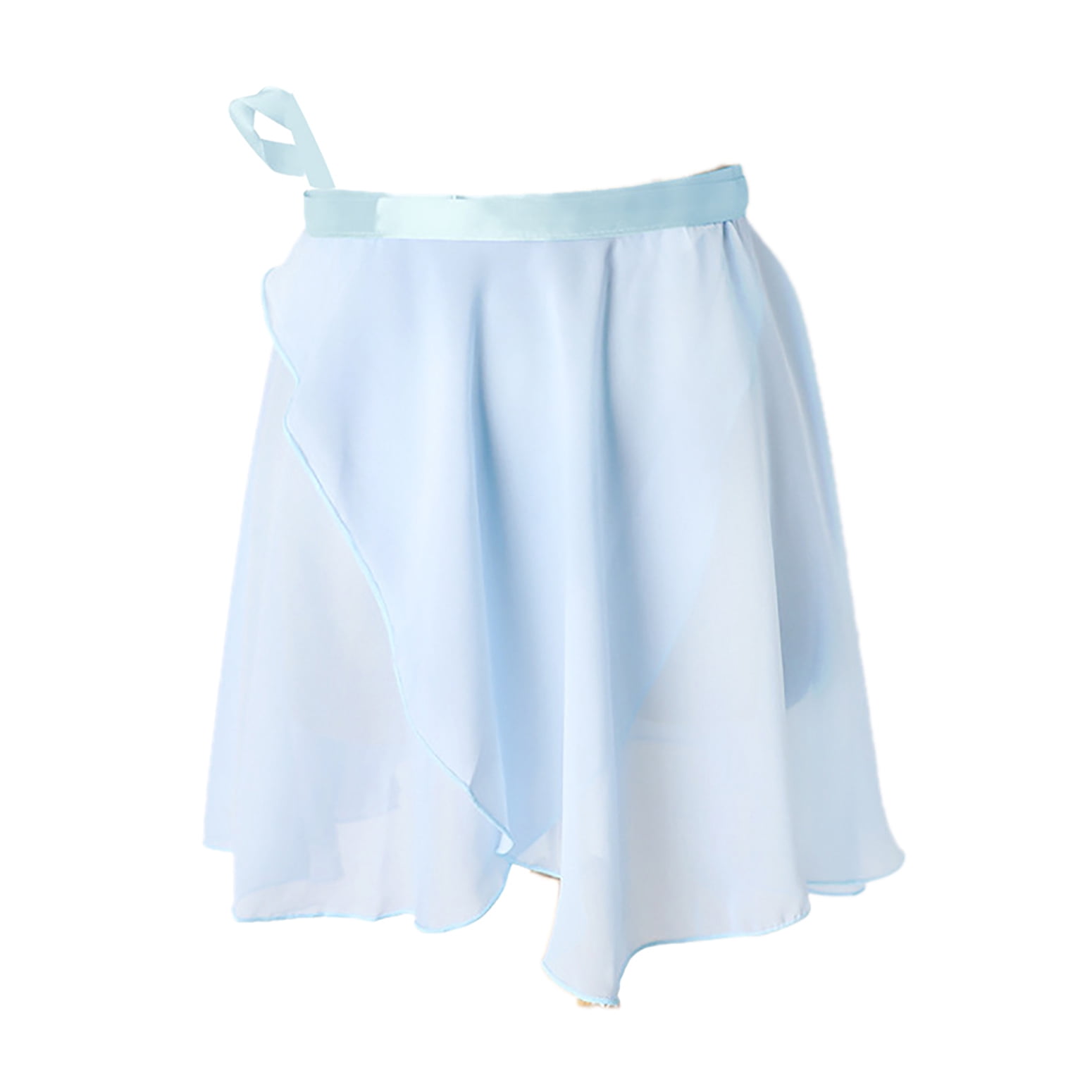 Chiffon Ballet Style Dancing Wrap Skirt Overskirts for Girl With Waist ...