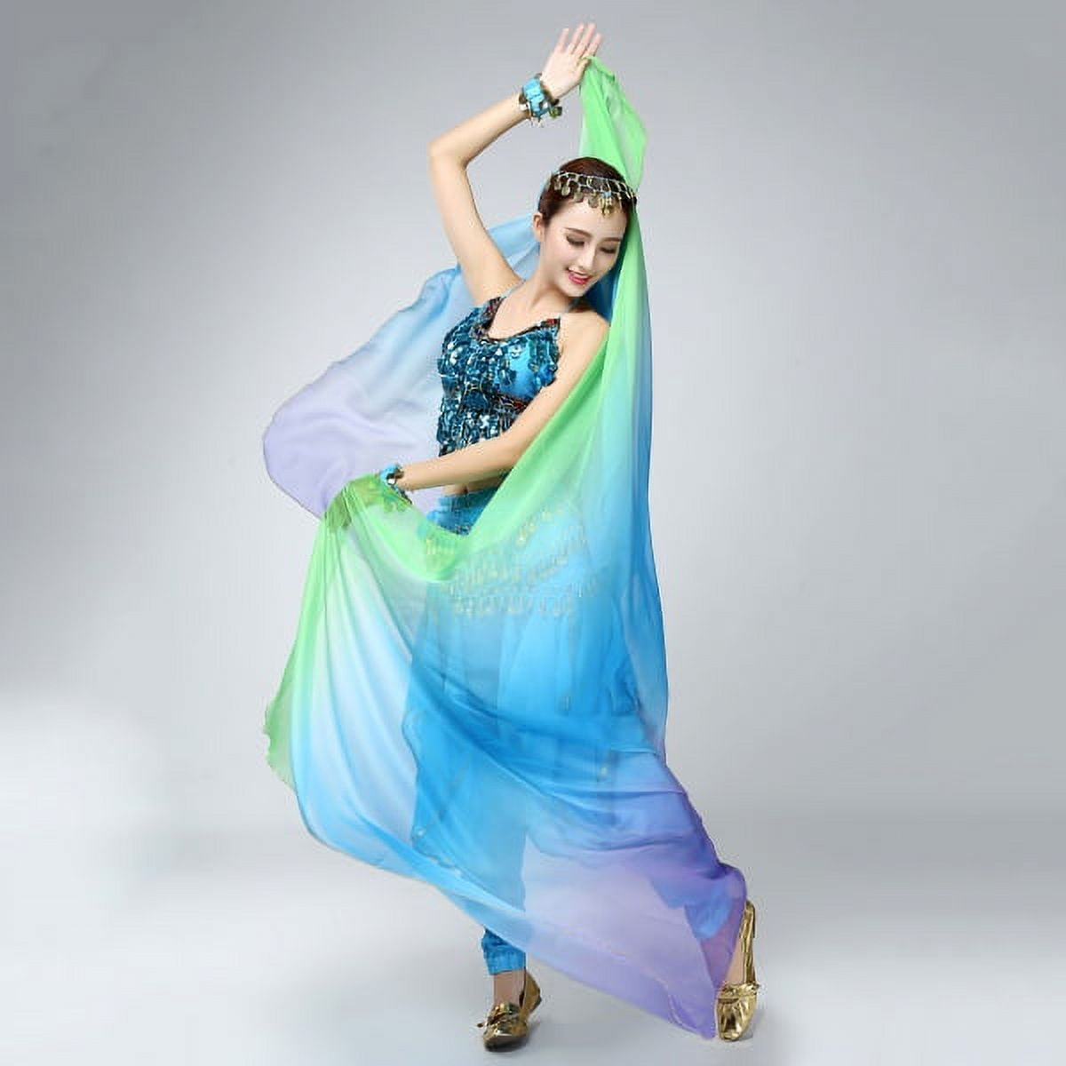 Chiffon Belly Dance Shawl Veil Scarf Lightweight Scarf Perfect for ...