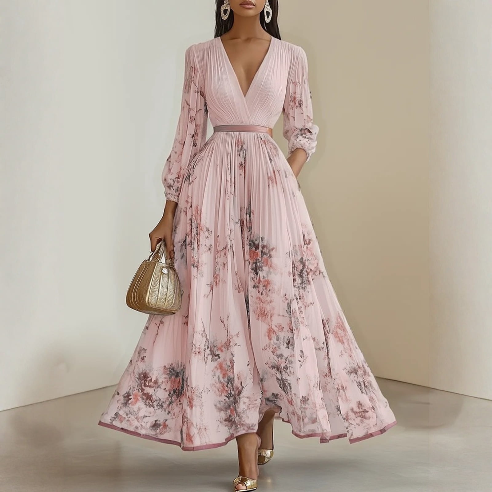 Chiffon Dresses for Women 2026 Elegant Classy Wedding Guest Dress ...