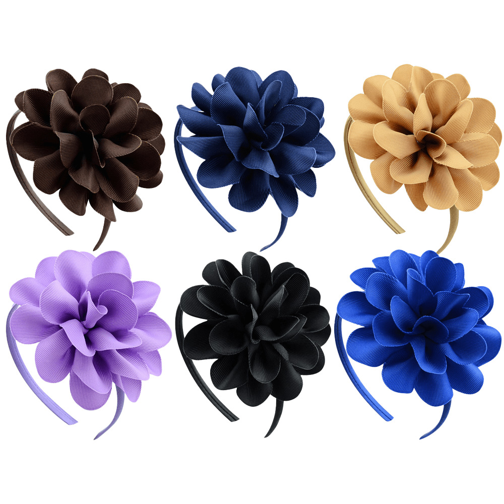 Chiffon Flower Crown Headband For Girls Wedding Festival Parties Floral ...