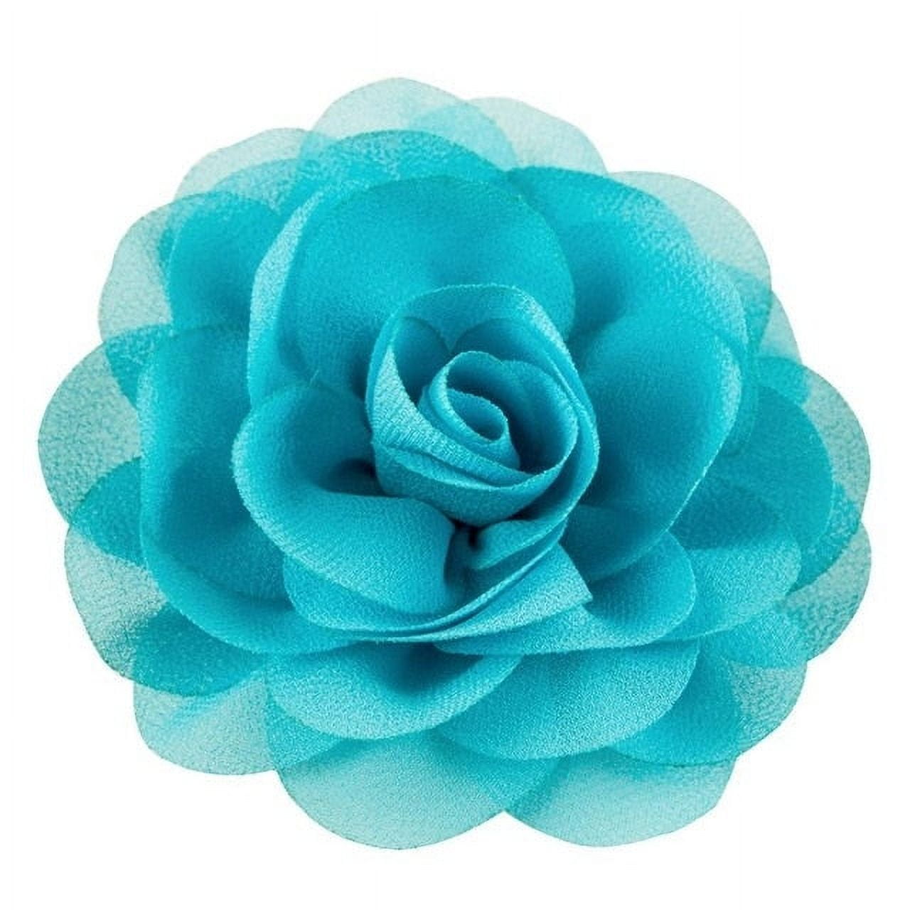 Chiffon Flower Hair Clips Pins For Girls In 20 Colors Princess Hair
